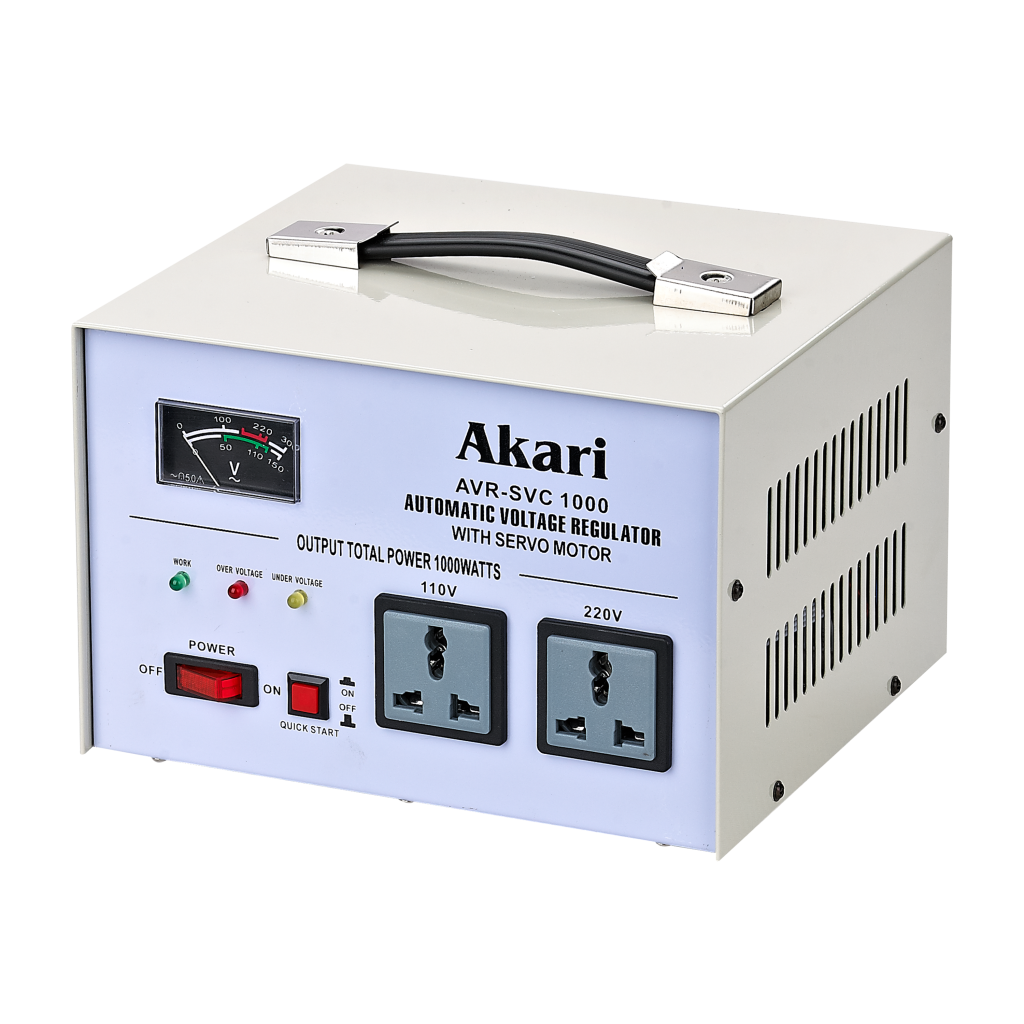 Akari 1000W Automatic Voltage Regulator (AVR-SVC 1000 ) - Akari